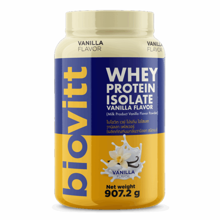 WHEY PROTEIN ISOLATE VANILLA 907.2g. - Biovitt Official